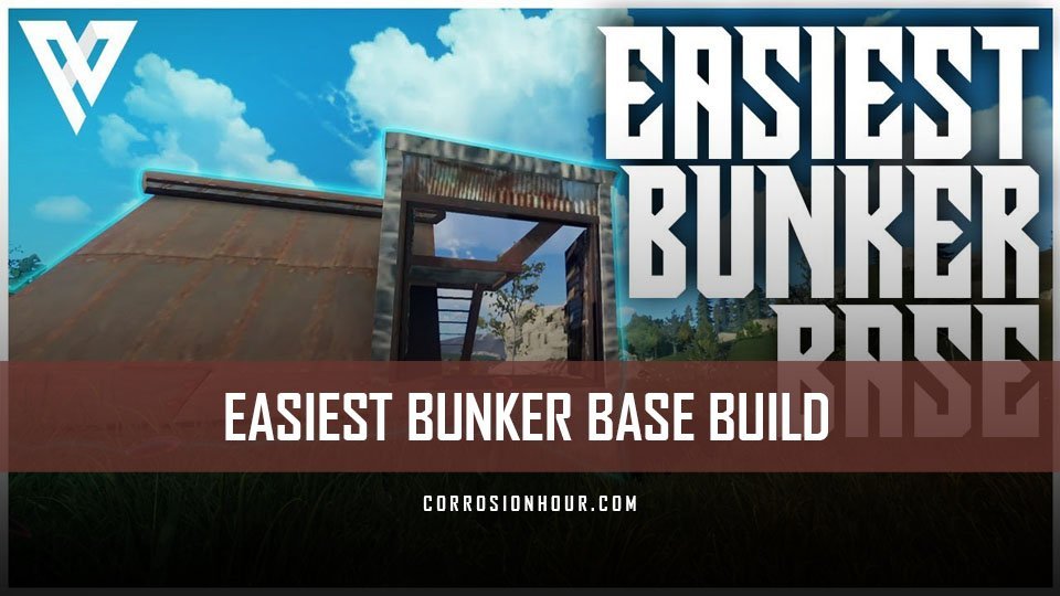 Easiest Bunker Base in RUST (2020) - RUST Base Designs