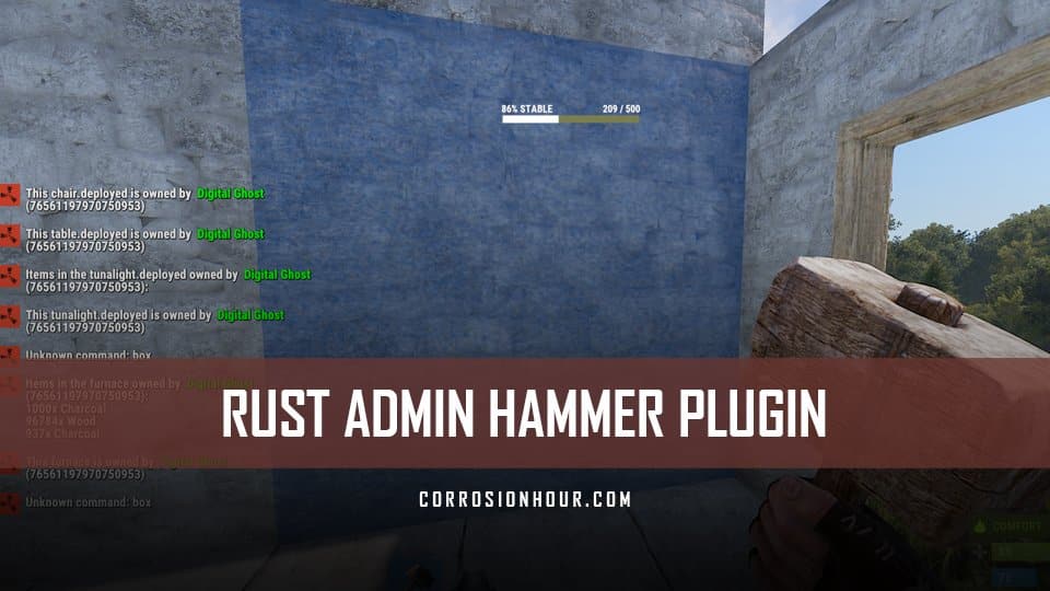 RUST Admin Hammer Plugin (How to Install, Configure & Use) RUST Admin Hammer Plugin (How to Install, Configure & Use)
