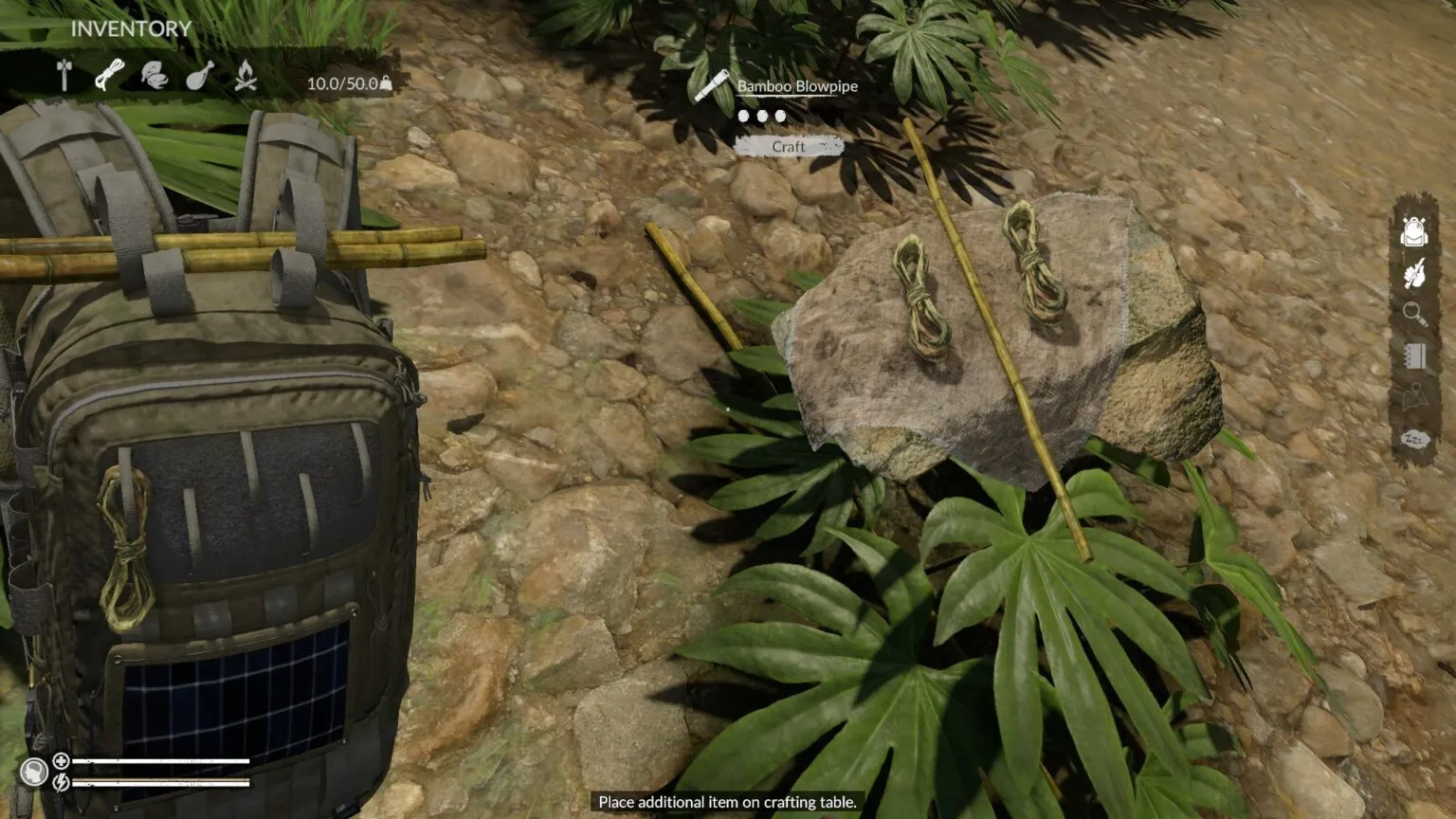 Green Hell: How to Craft a Bamboo Blowpipe (Blowgun) (Blowgun)