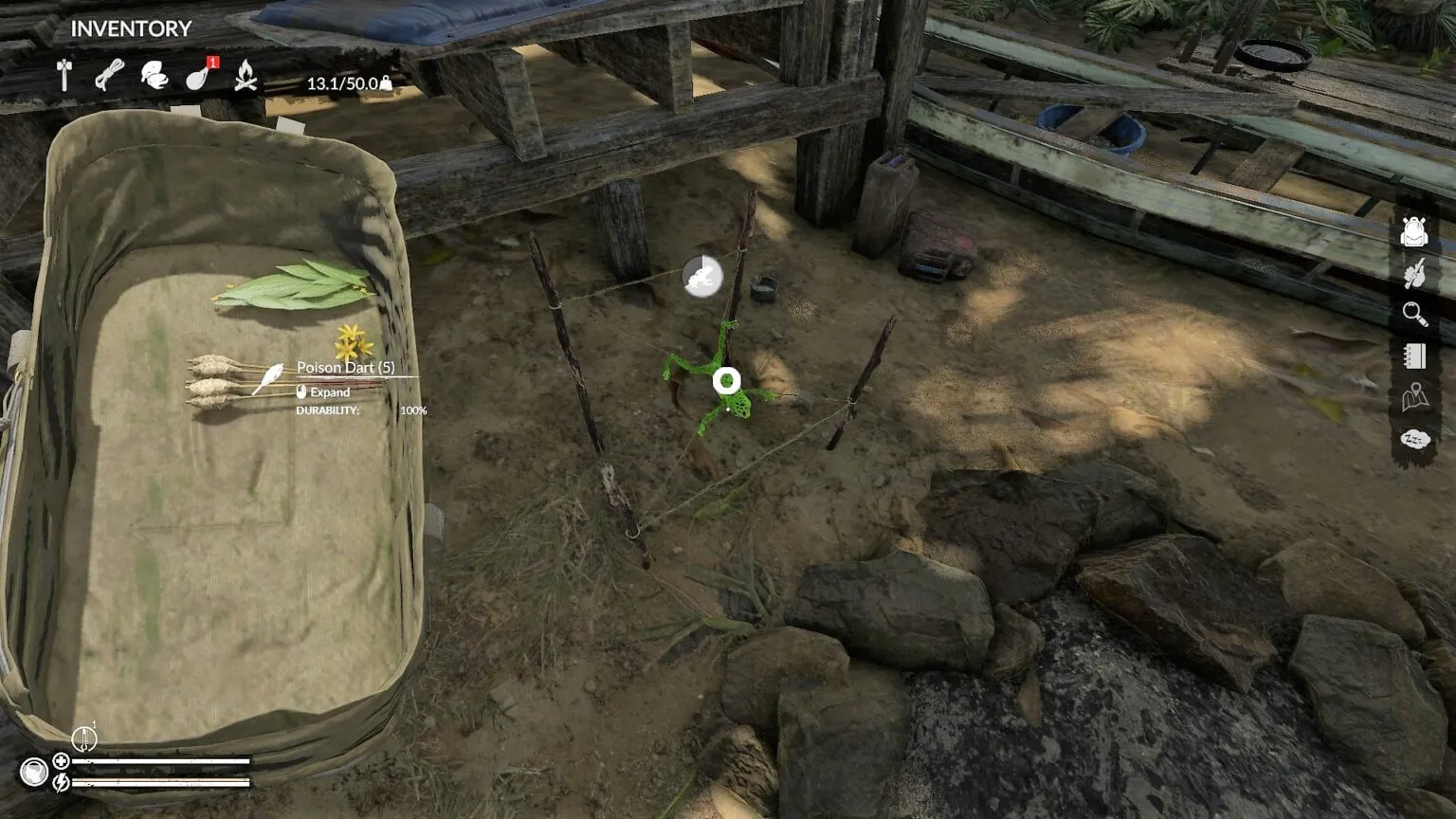 Green Hell: How to Craft a Bamboo Blowpipe (Blowgun) (Blowgun)