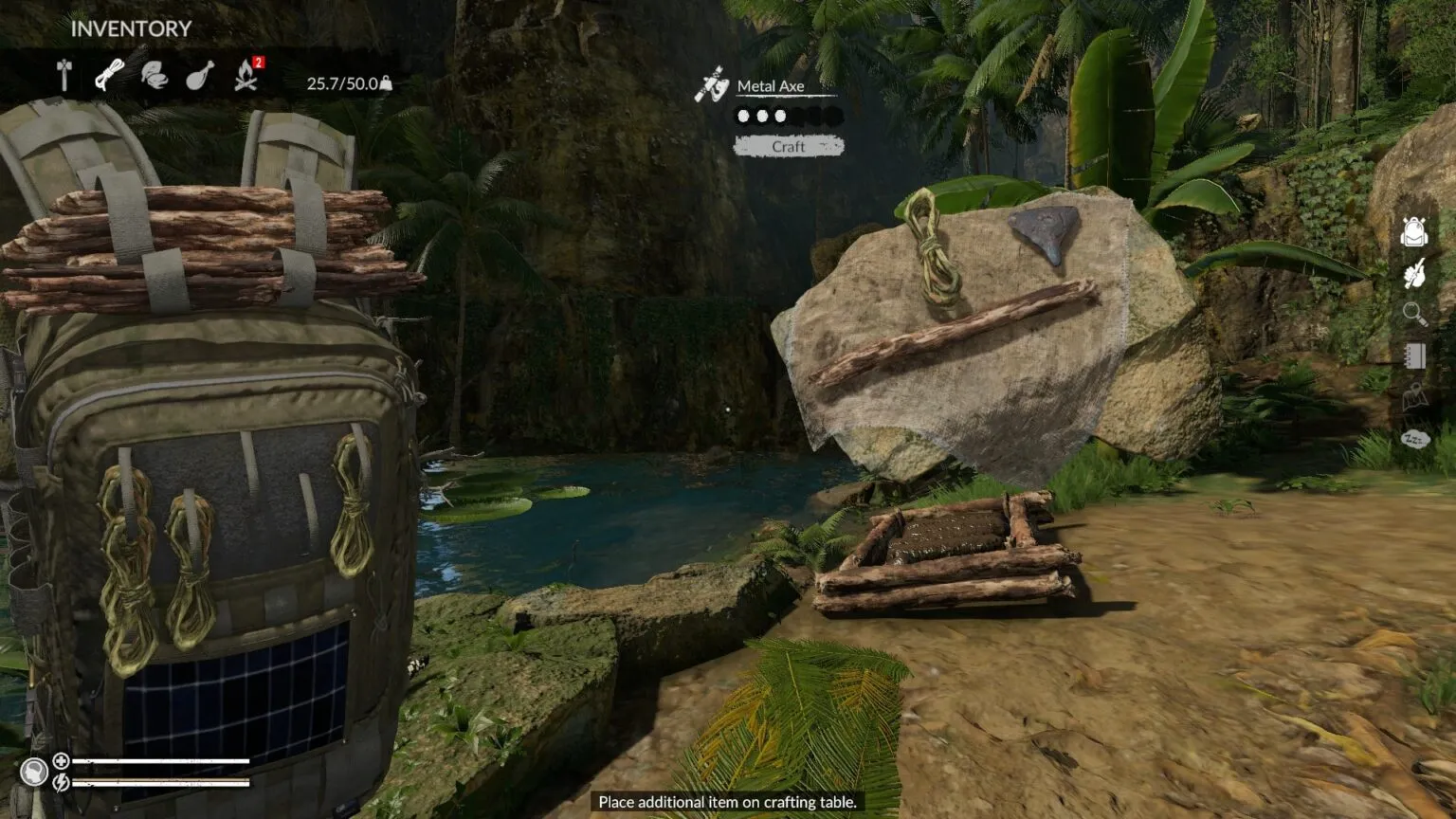 Green Hell: How to Craft a Metal Axe