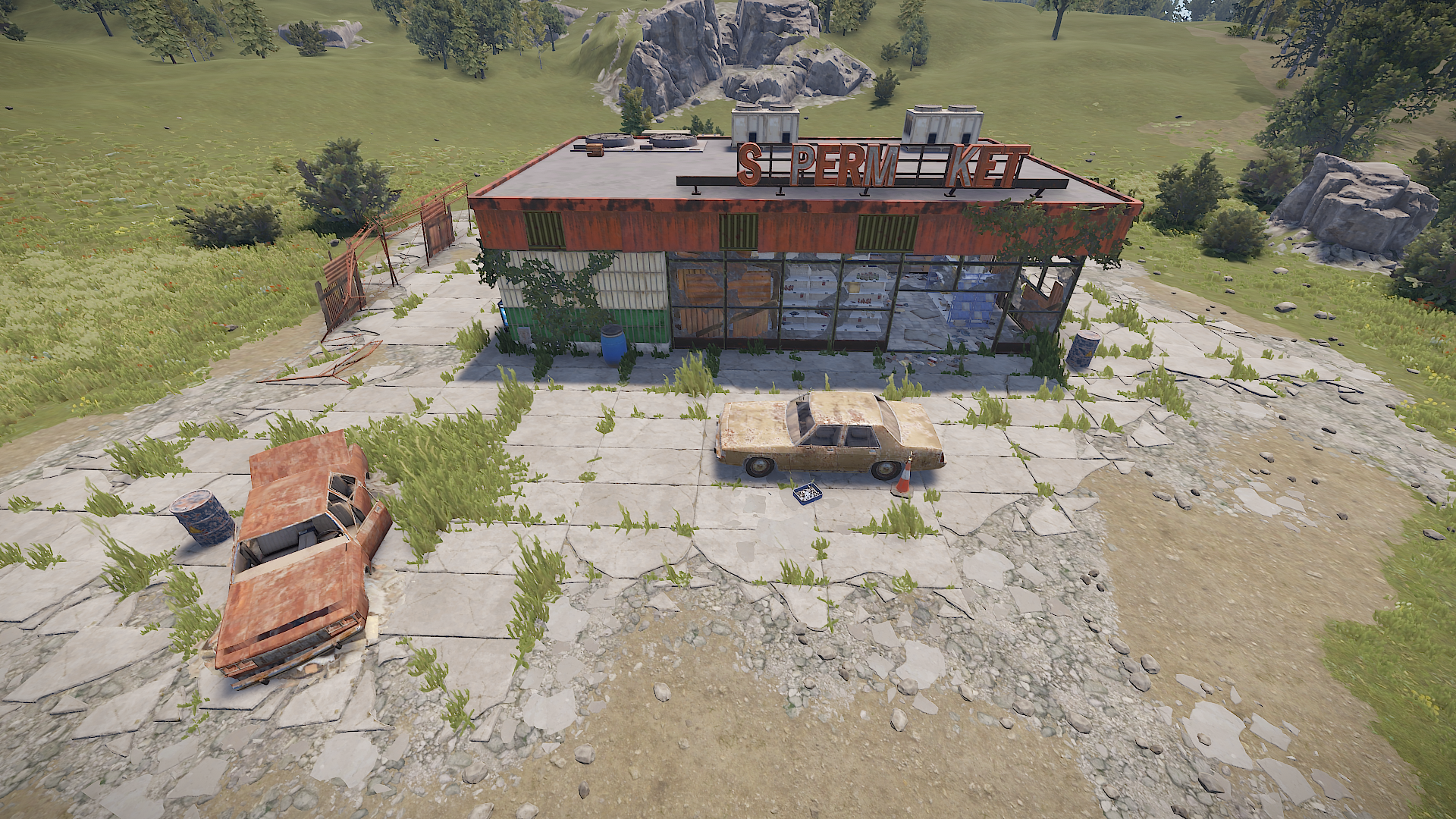 RUST Abandoned Supermarket Monument - Corrosion Hour