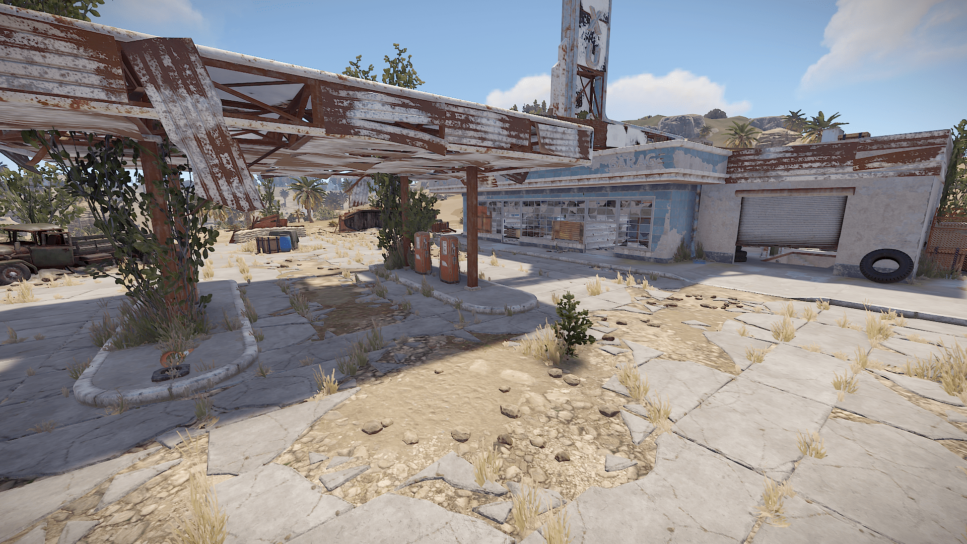 RUST Oxum’s Gas Station Monument Guide - Corrosion Hour