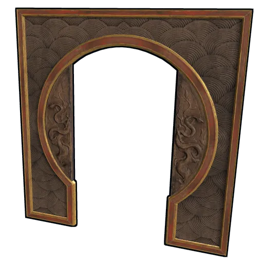 Lunar Wall Frame Swirling - Rust - Corrosion Hour