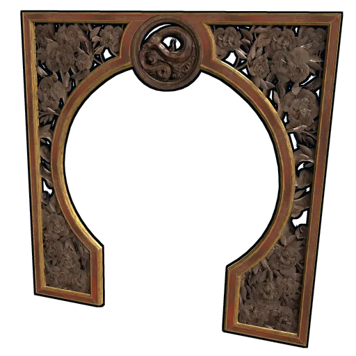 Lunar Wall Frame Floral - Rust - Corrosion Hour