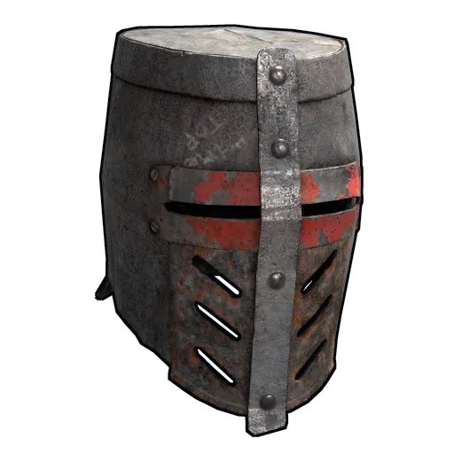 RUST Knights Armour Helmet - Corrosion Hour