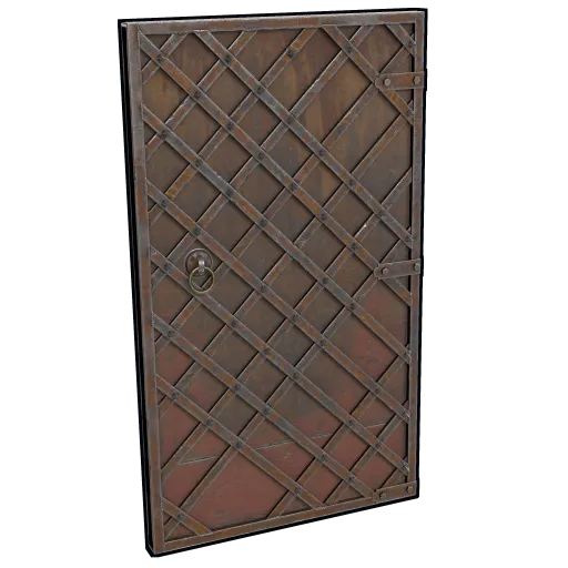Medieval Sheet Metal Door - Rust - Corrosion Hour