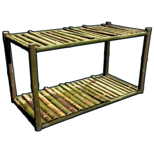 Half Height Bamboo Shelves - Rust - Corrosion Hour