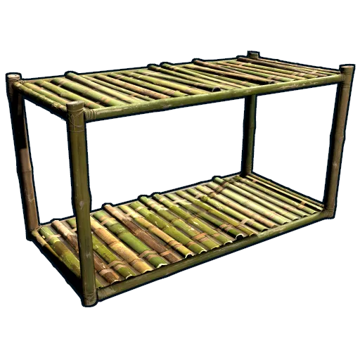 Half Height Bamboo Shelves - Rust - Corrosion Hour