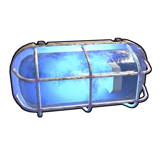 Blue Industrial Wall Light - Rust - Corrosion Hour