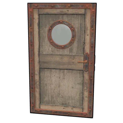 Wooden Boat Door - Rust - Corrosion Hour