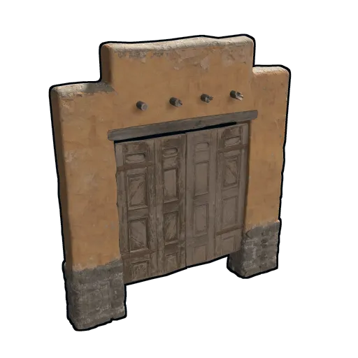 High External Adobe Gate - Rust - Corrosion Hour