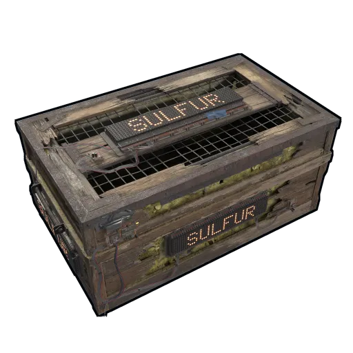 Sulfur Storage Box - Rust - Corrosion Hour